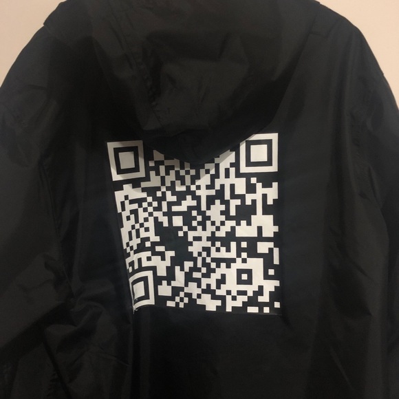 Vetements | Jackets & Coats | Vetements Qr Rain Jacket | Poshmark